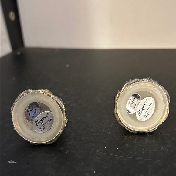 Accents | Silver Plated Zinc Christmas Tree Salt And Pepper Shaker Set ...